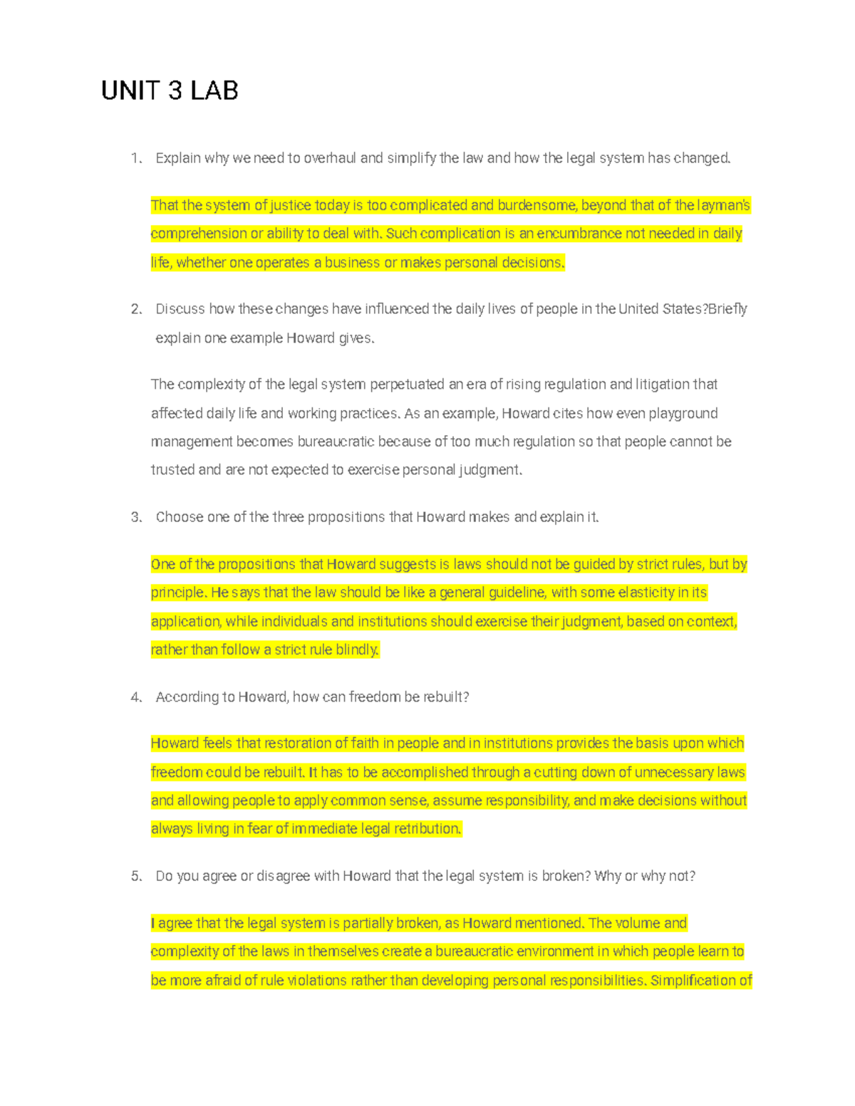 Unit 3 Lab: Analyzing Legal System Complexity and Reforms - Studocu