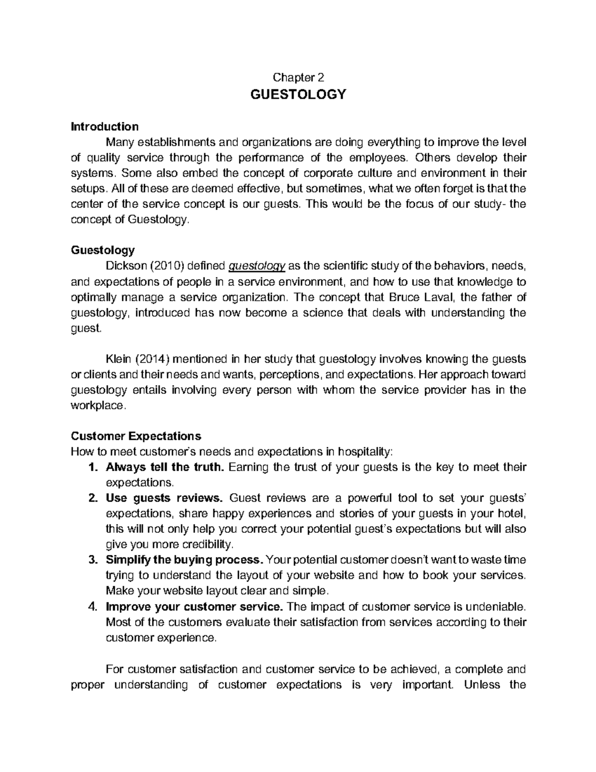 Guestology Insights: Understanding Customer Needs in LAH Chapter 2 ...