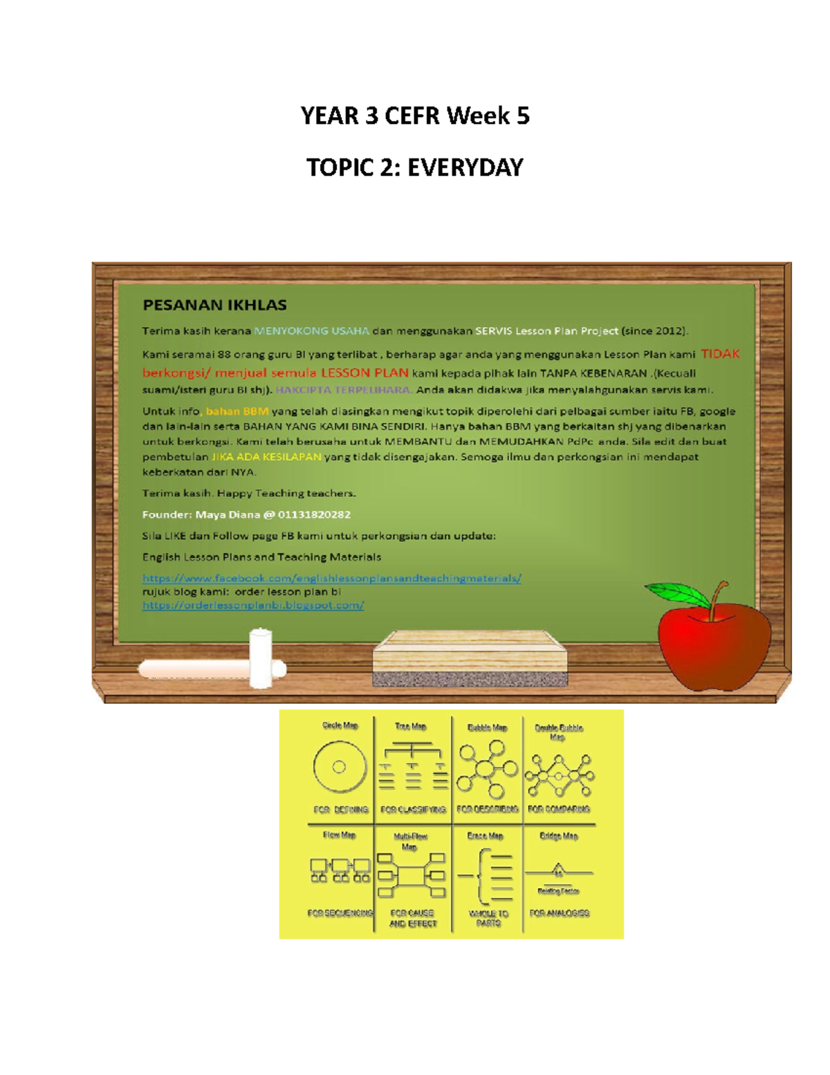 YEAR 3 CEFR WEEK 5 - lesson notes - YEAR 3 CEFR Week 5 TOPIC 2 ...