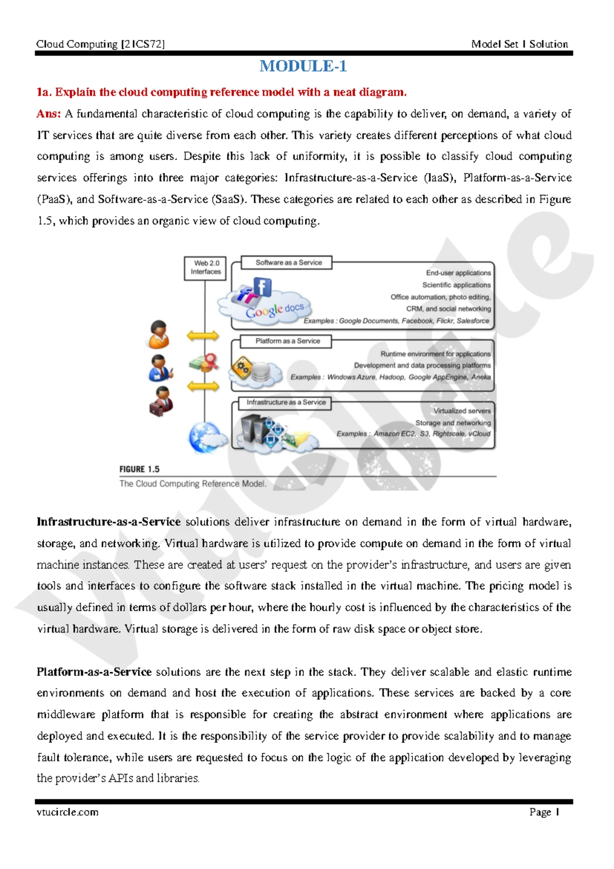 Cloud Computing Study: Modules 1 & 2 Overview and Key Concepts - Studocu