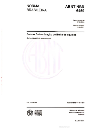 NBR 16972 Agregados - Determinação da massa unitária e do índice de ...