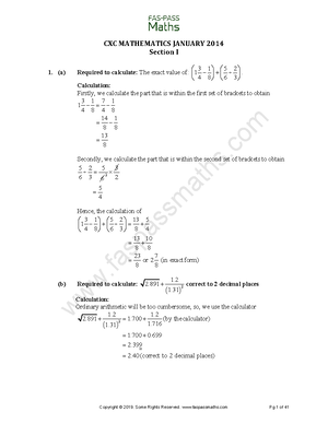 CAPE Computer Science - Syllabus - CARIBBEAN EXAMINATIONS COUNCIL ...