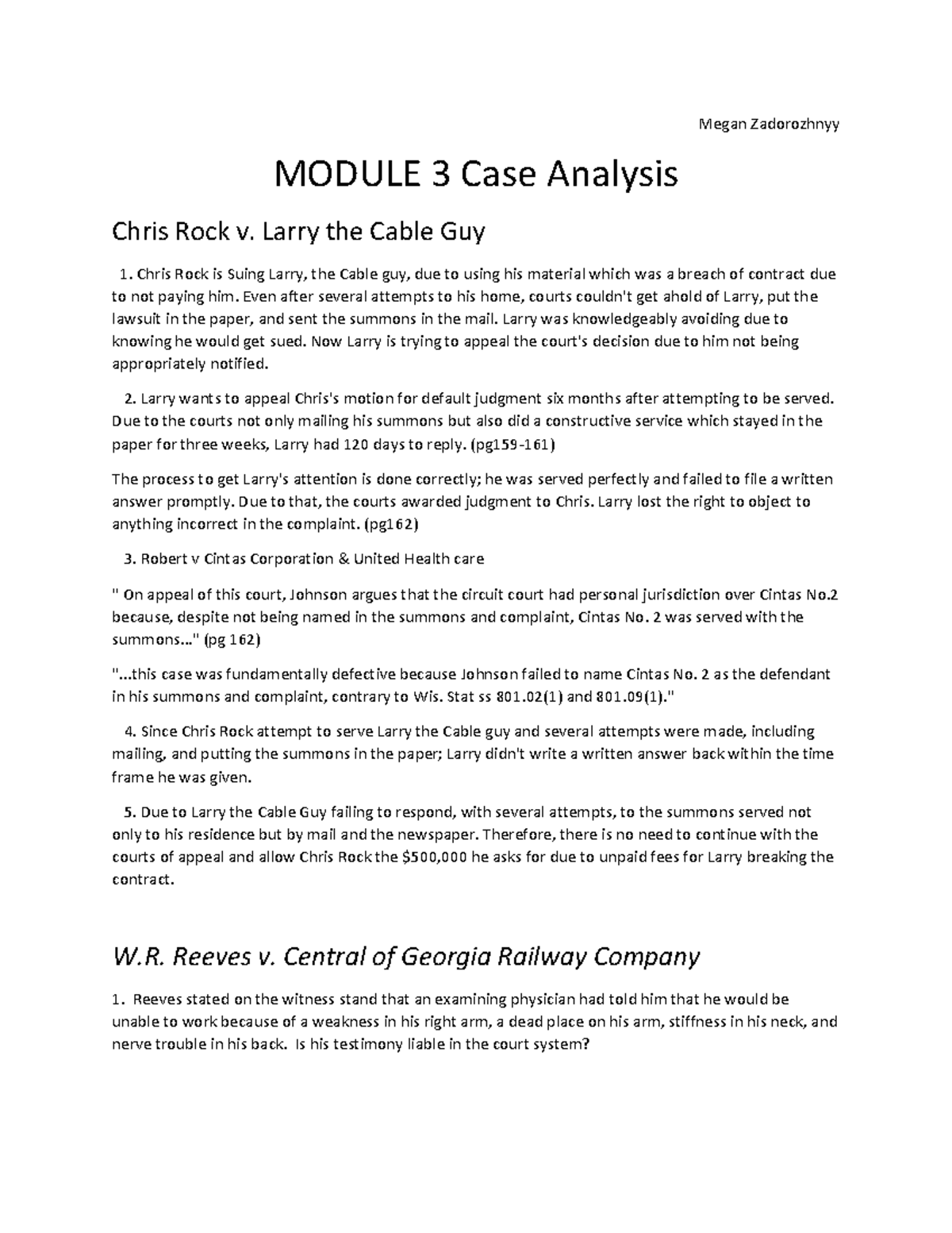 MODULE 3 Case Analysis: Chris Rock v. Larry the Cable Guy Insights ...