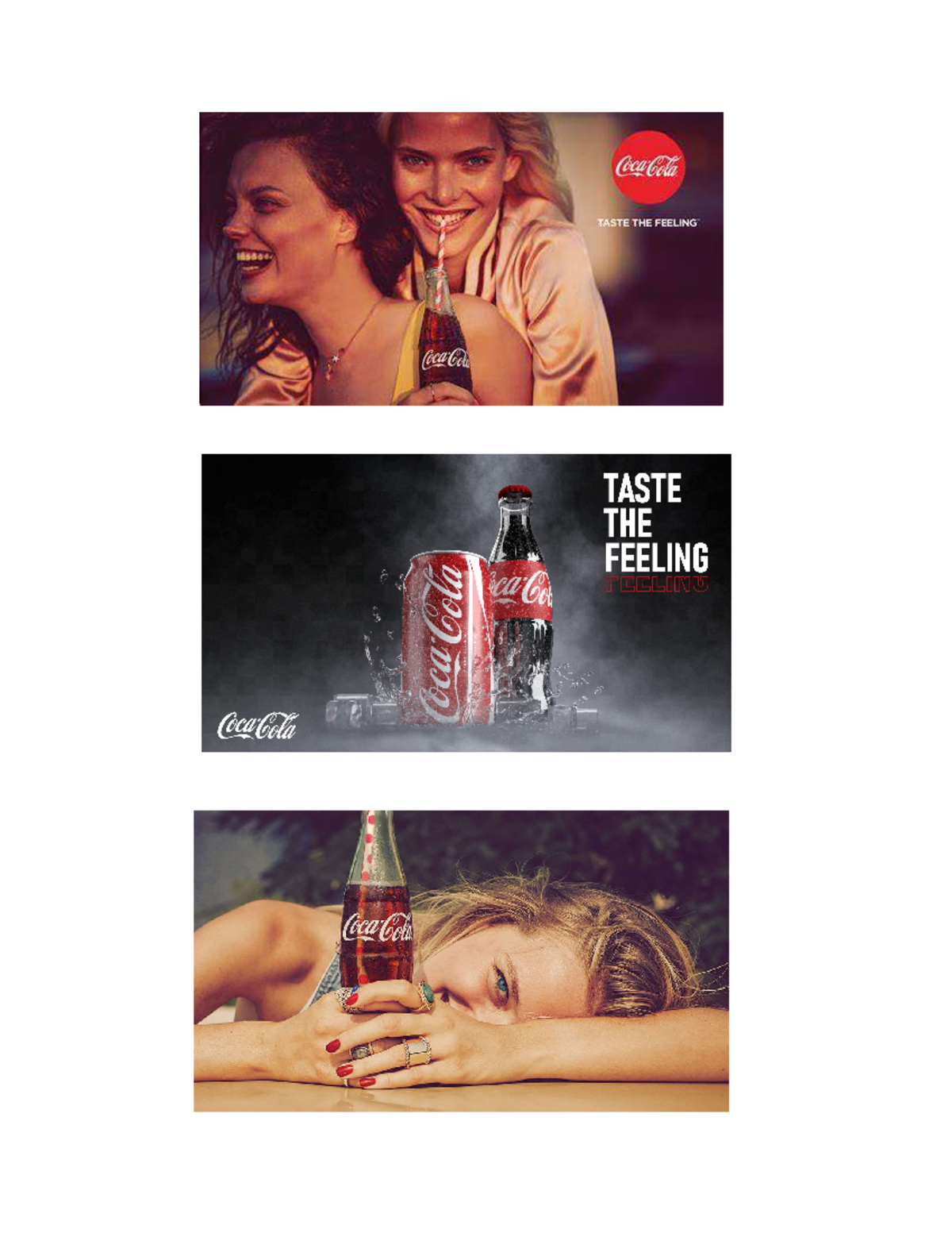 ADS - ads - Technical Communication - Coca-Cola TASTE THE FEELING Coca ...