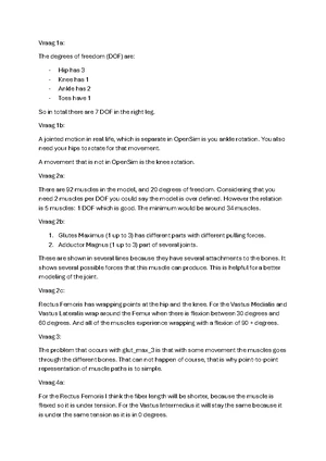 Opensim Tutorial 1 Answers Opensim Tutorial 1 Answers Degrees Of