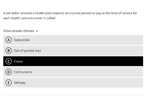 [Solved] Explain how the patient responsibility portion of a bill is ...