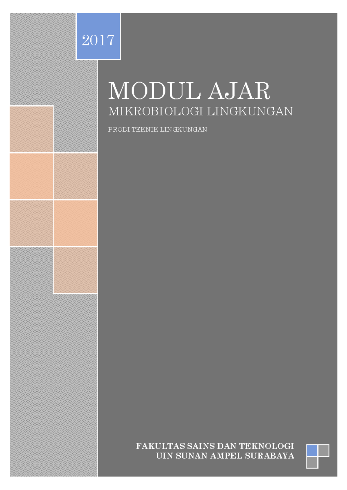 Modul Ajar Mikrobiologi Lingkungan 2017 - Prodi Teknik Lingkungan - Studocu