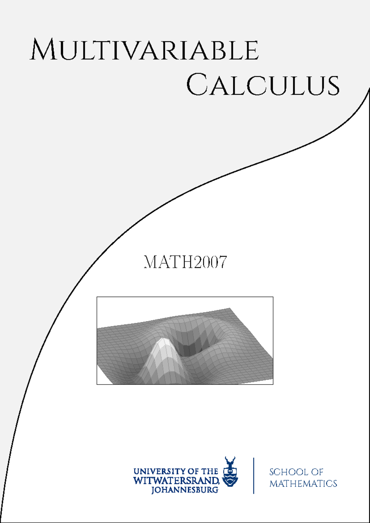 Multivariable Calculus Notes - MATH MC 2021 - Studocu