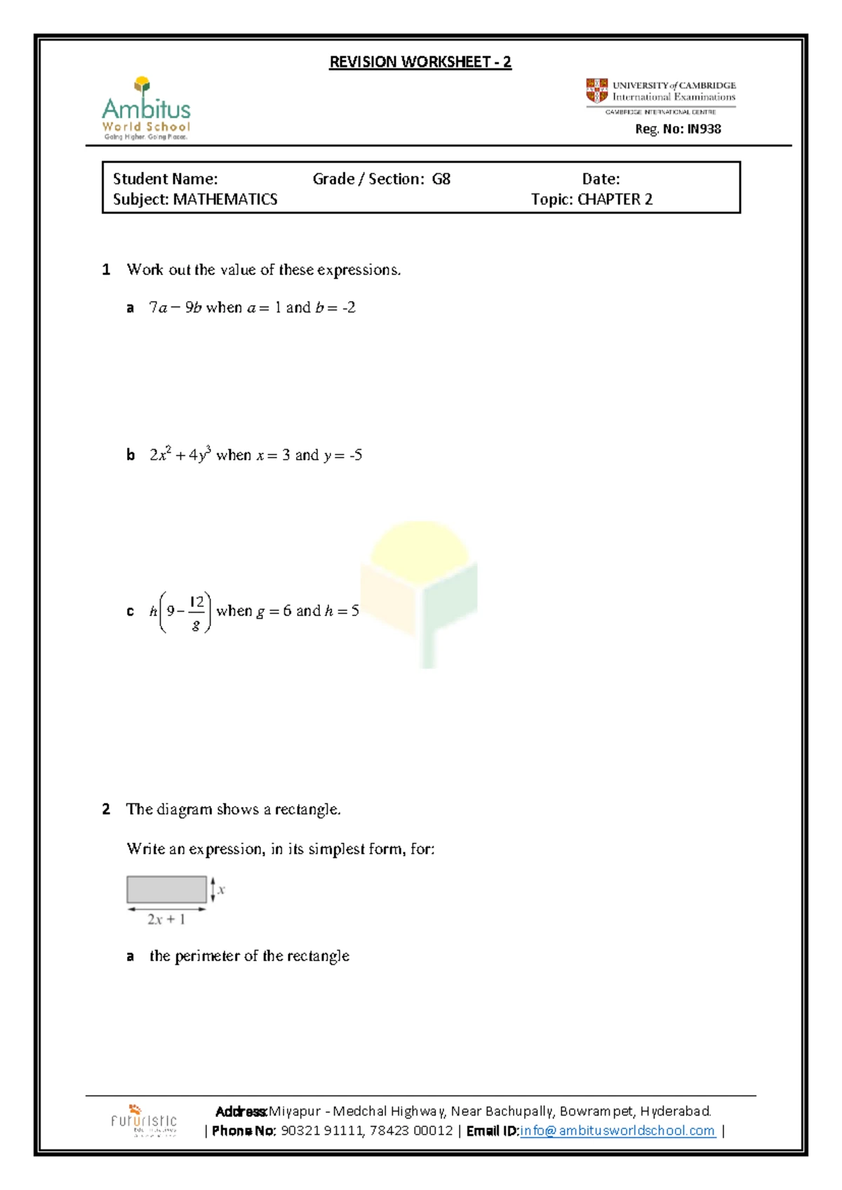 Cambridge Lower Secondary Mathamatics Stage 9 Answers - Learner’s Book ...