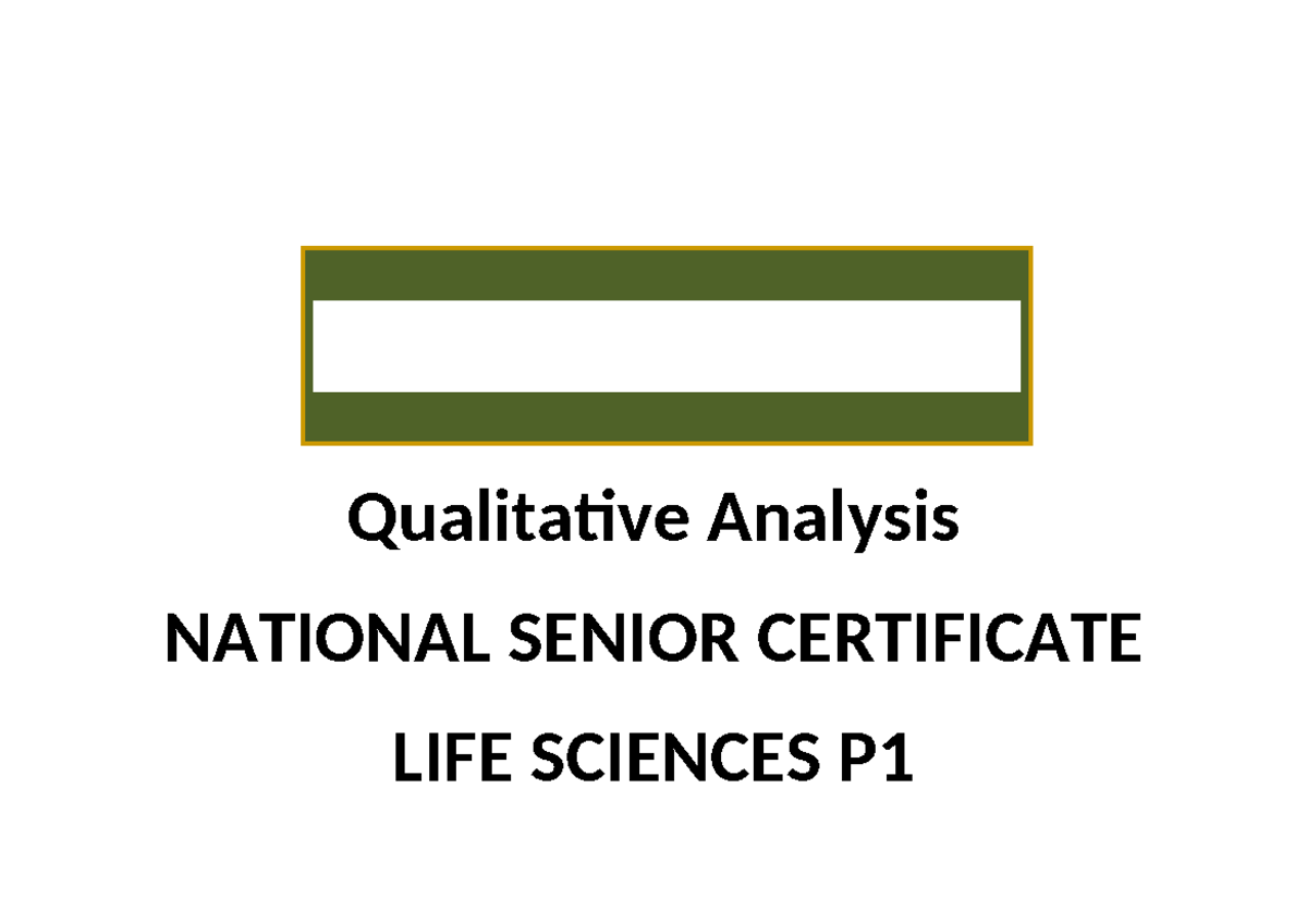 2023 Life Sciences P1 Misconceptions & Poor Performance Analysis - Studocu