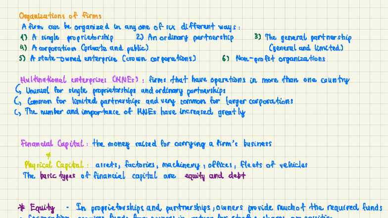 Chapter 7: Organizational Structures of Firms and Financial Capital ...
