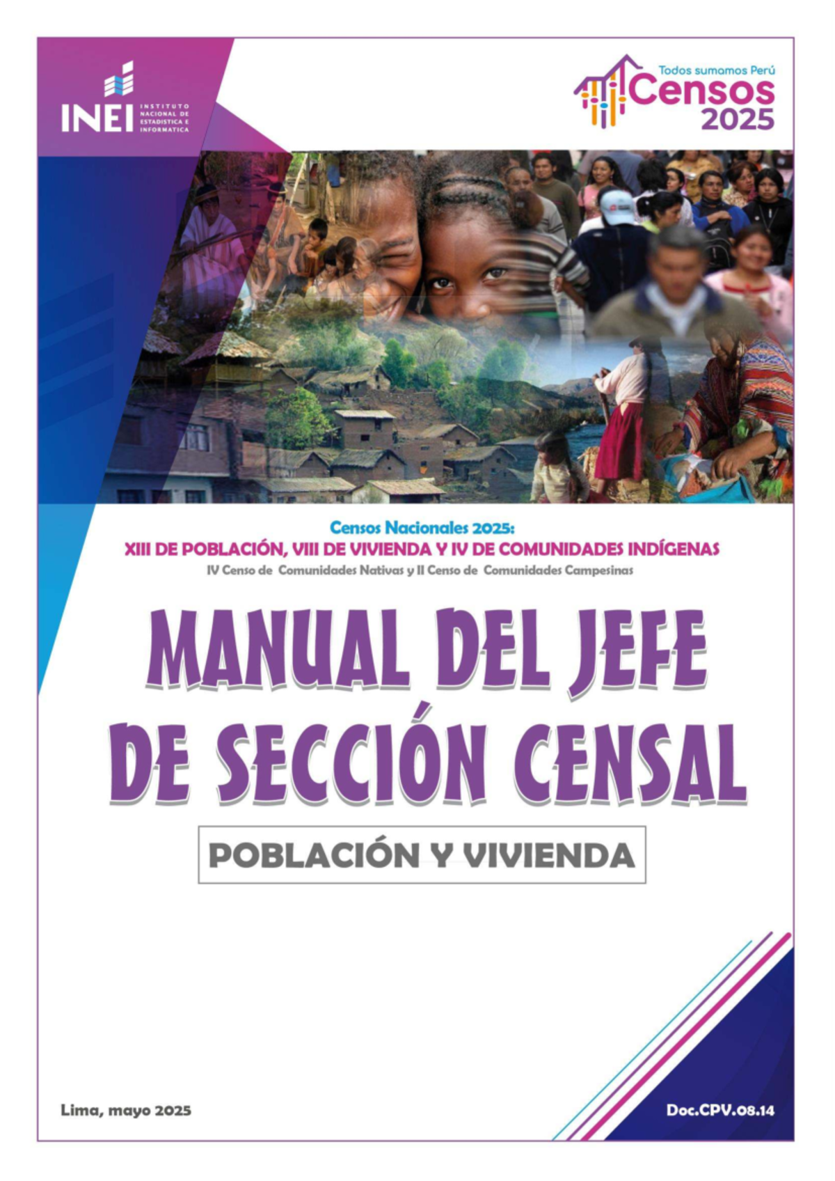 Censos Nacionales 2025: Manual del Jefe de Sección Censal - Studocu