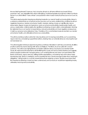 ENG 130 Module Four Decision Tree - Selected text you will use for your ...