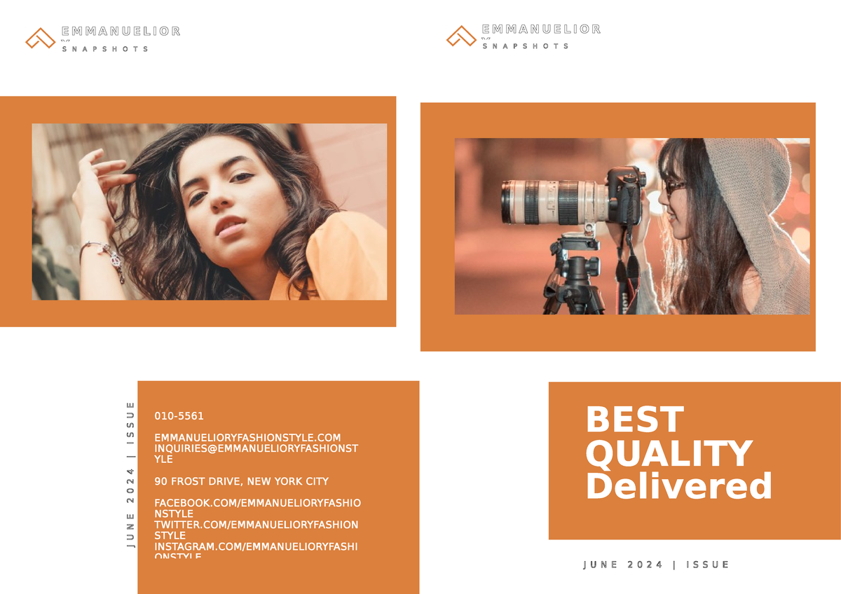 Product Photography Magazine Template A 4 - S N A P S H O T S E M M A N ...