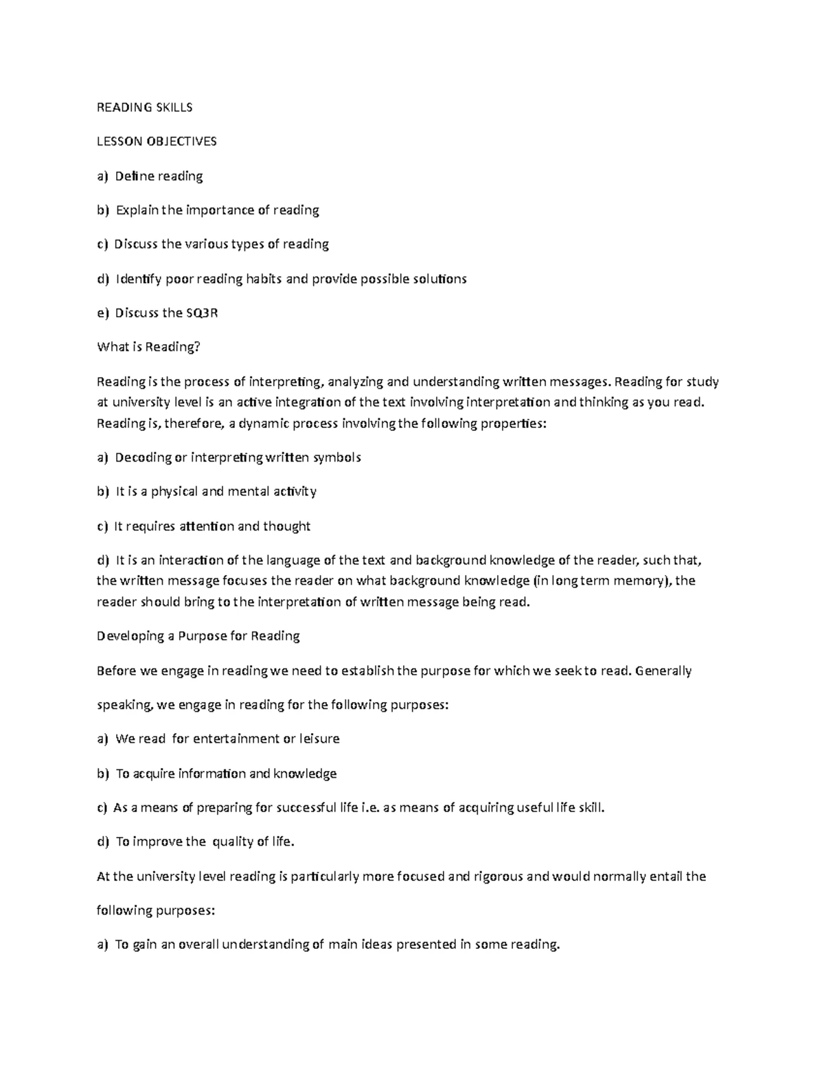 Library Skills Notes, 1 - LIBRARY SKILLS LESSON OBJECTIVES 1. DEFINE A ...