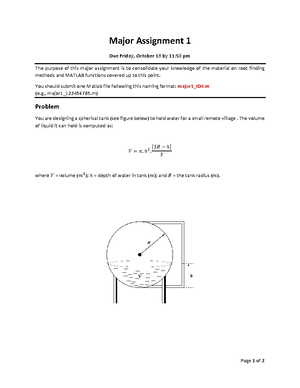 CIVENG 2O04 Assignment 6: Hydraulic Jump & Viscosity Problems - Studocu