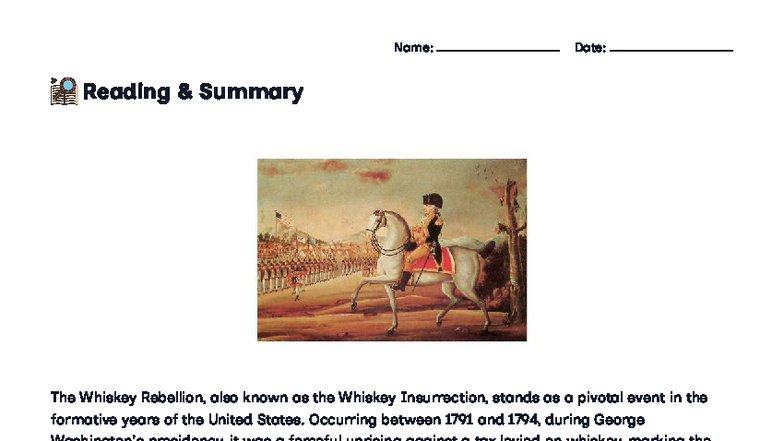 The Whiskey Rebellion: A Summary and Analysis (HIST 101) - Studocu