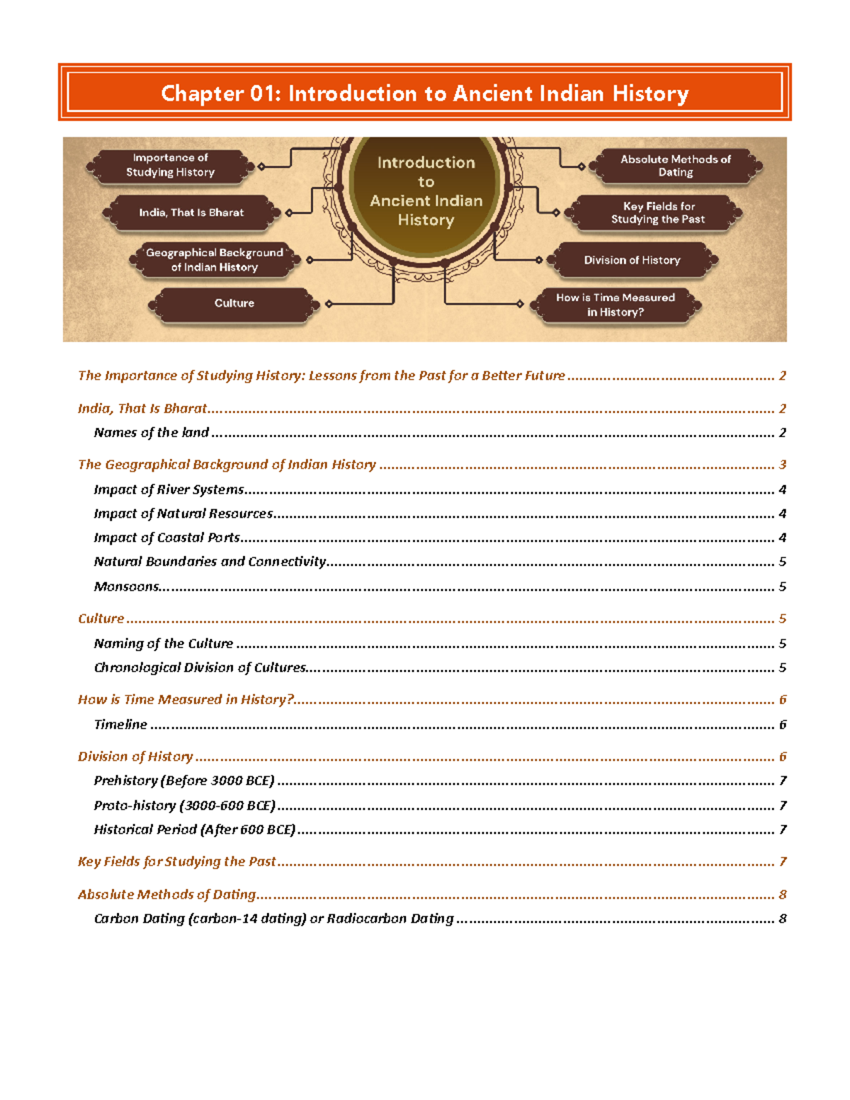 AMI 01: Introduction to Ancient Indian History - Key Concepts and ...