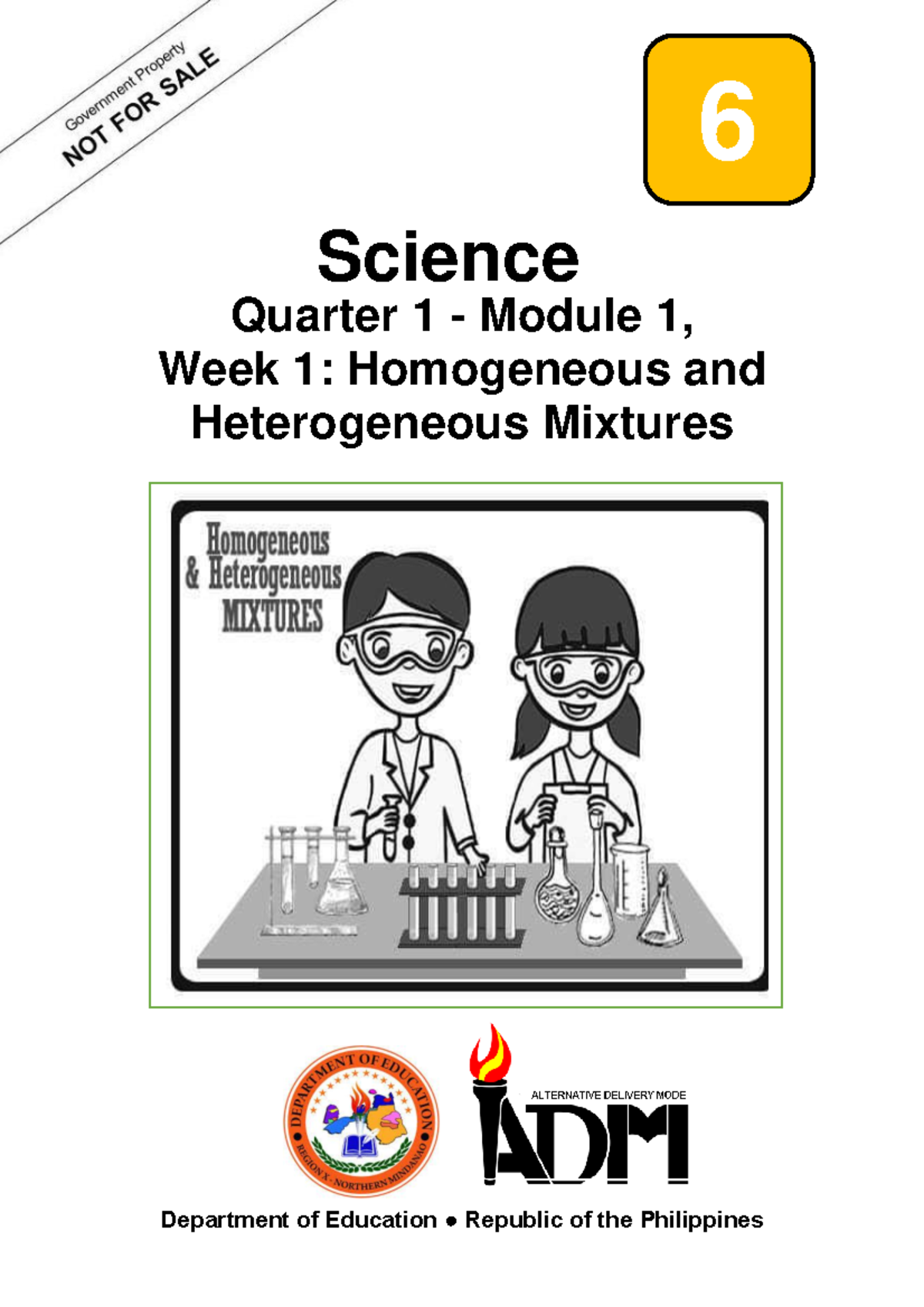 Sci6 Q1 Mod1: Understanding Homogeneous and Heterogeneous Mixtures ...