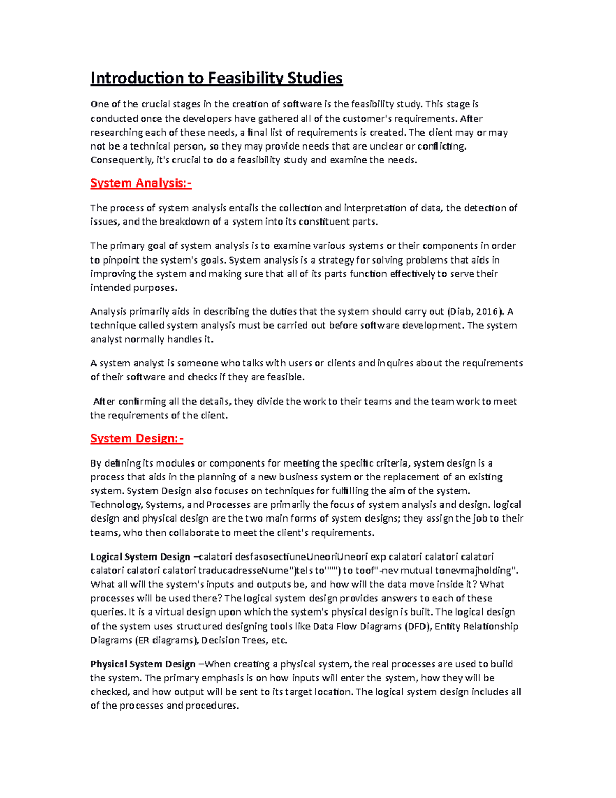Feasibility Studies Overview: Understanding System Analysis & Design ...