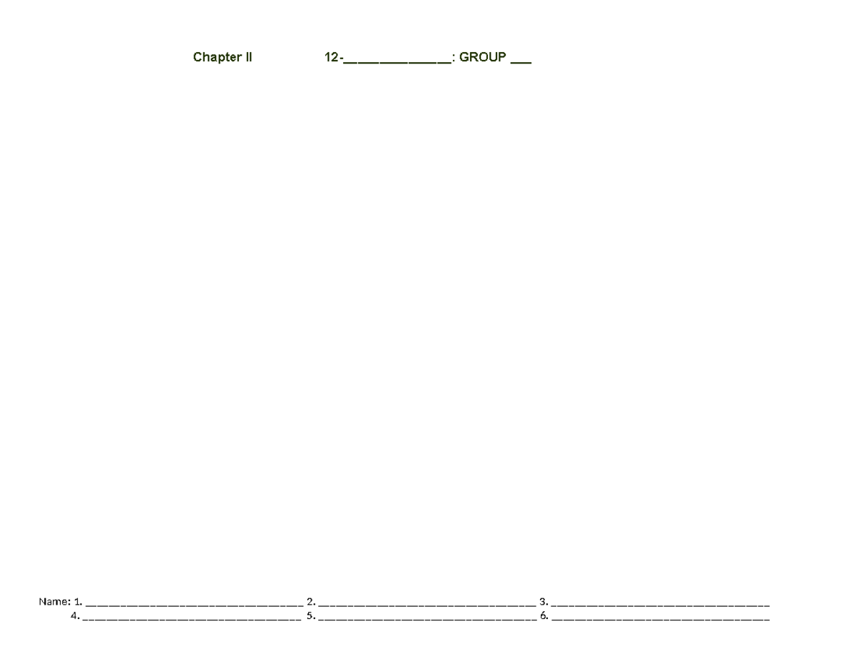 Chapter II: Group Evaluation PR2-PEER-EVAL - Studocu