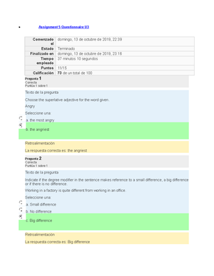 Assignment 4 Text file “Sentences” - Datos de identificación Name: Student ID: Career ...