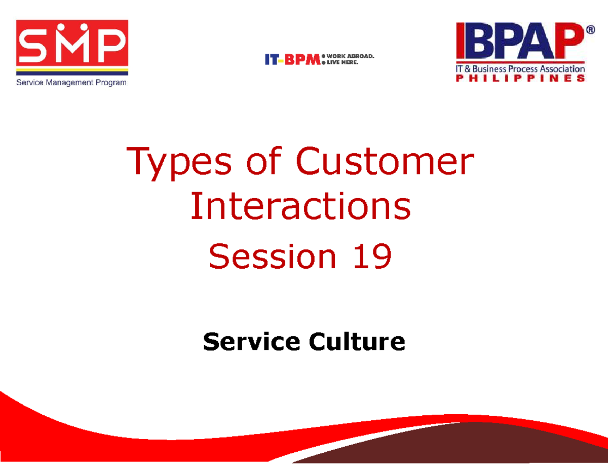 Session 19 - Understanding Customer Service Interactions - Studocu