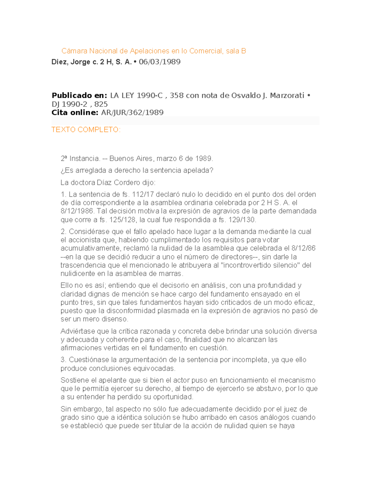 34 - Diez c-2H - Fallo Diez c/2H - Cámara Nacional de Apelaciones en lo ...