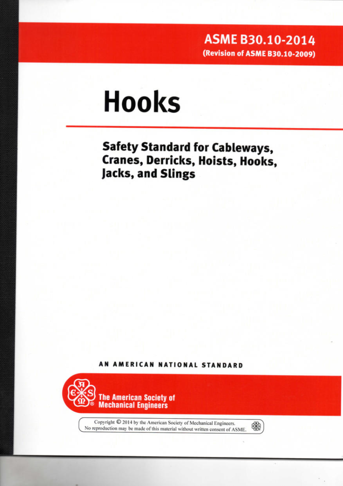 ASME B30.10 Hooks Safety Standard Review and Updates - Studocu