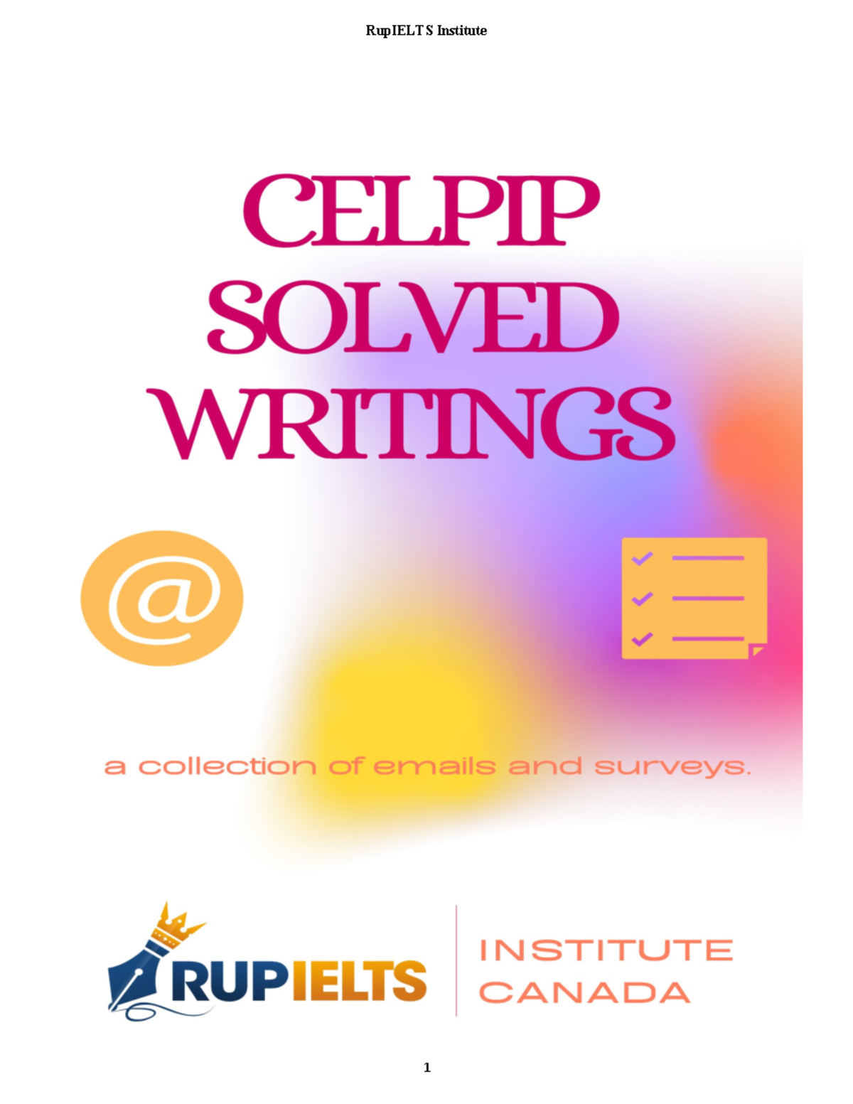 CELPIP Writing Module: Solved Samples & Strategies for Success - Studocu