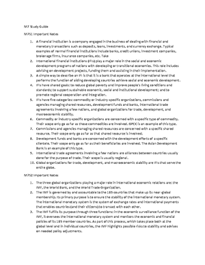M4 Study Guide - M4 Study Guide M4S1 Important Notes A city is a large ...