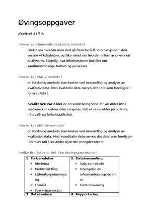 Kapittel 6 - Observasjoner - Kapittel 6: Observasjoner Å samle data gjennom observasjon ...