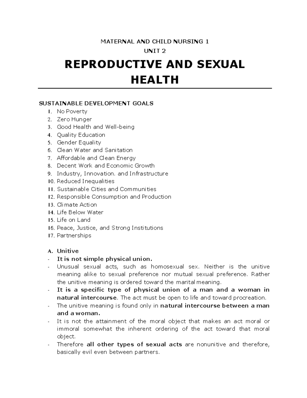 Reproductive & Sexual Health: Insights from Maternal & Child Nursing ...