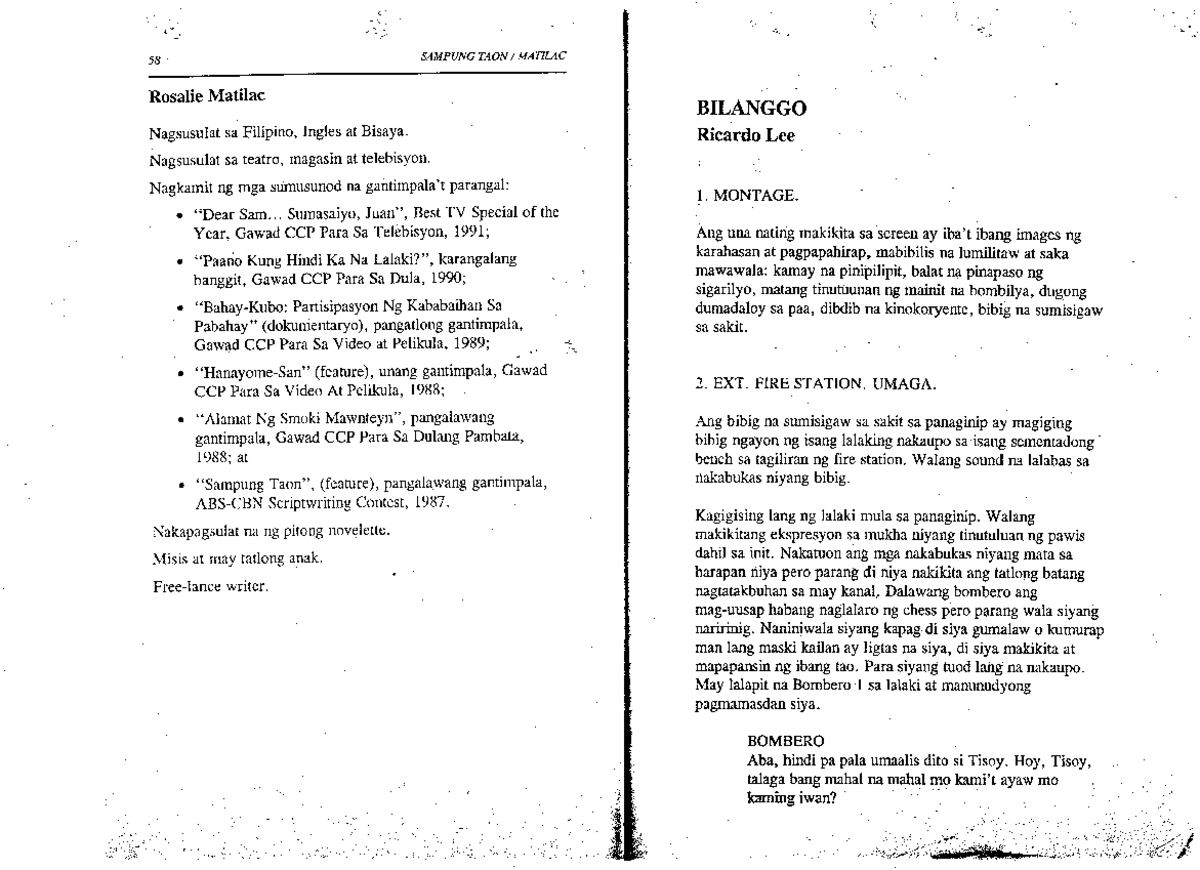 36209462 Bilanggo Ricky Lee - N~gsusulat sa filipino, Ingles at Bisaya ...