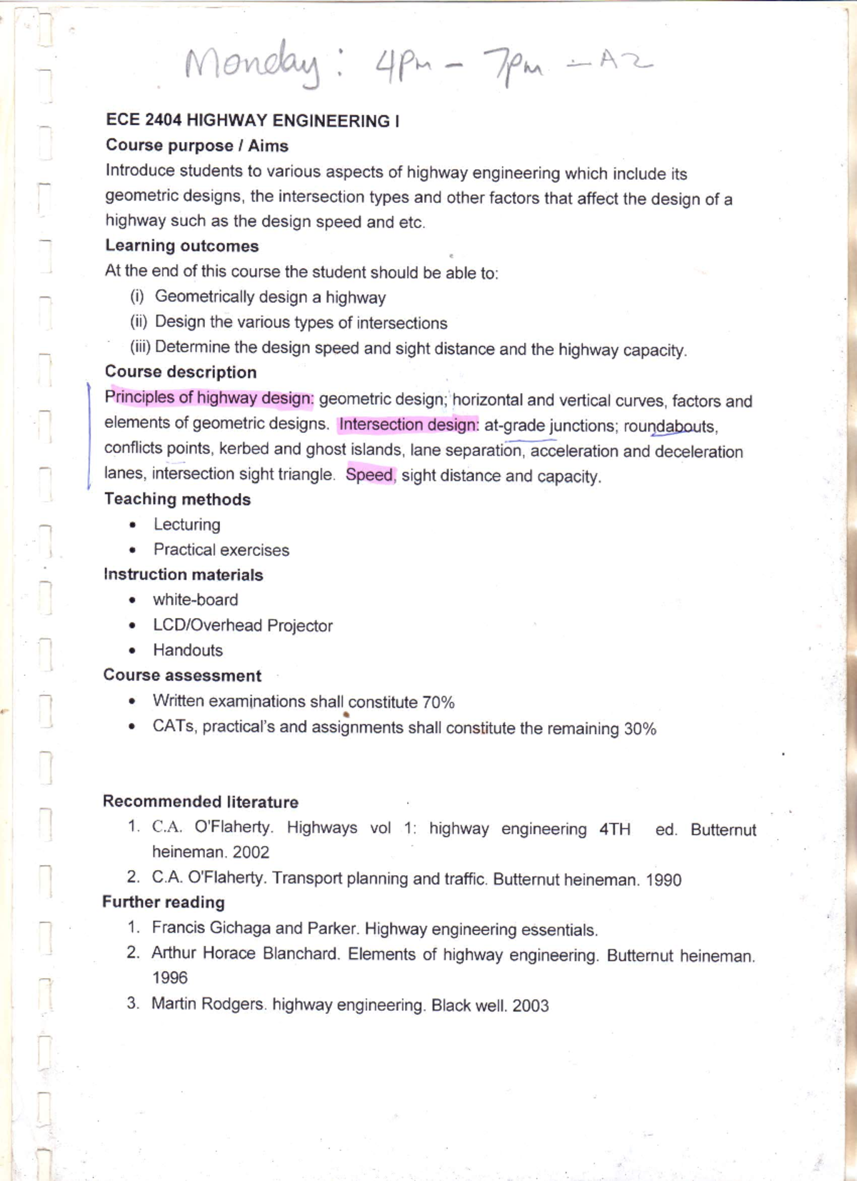 Final Exam Study Guide for CS101: Key Concepts and Review - Monday 4pm 7pm ECE 2404 HIGHWAY ...