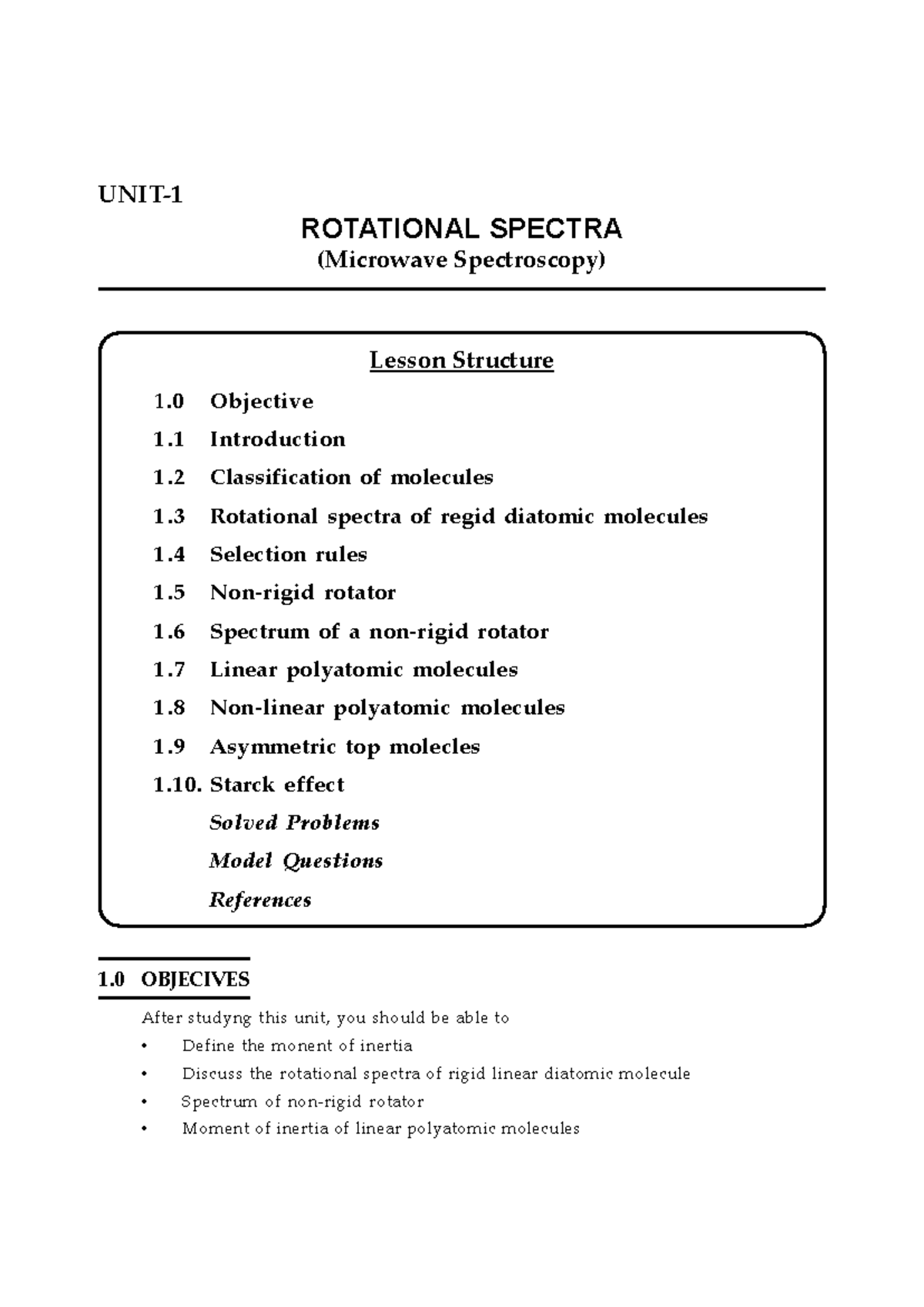 Microwave Spectroscopy: Understanding Rotational Spectra and Selection ...