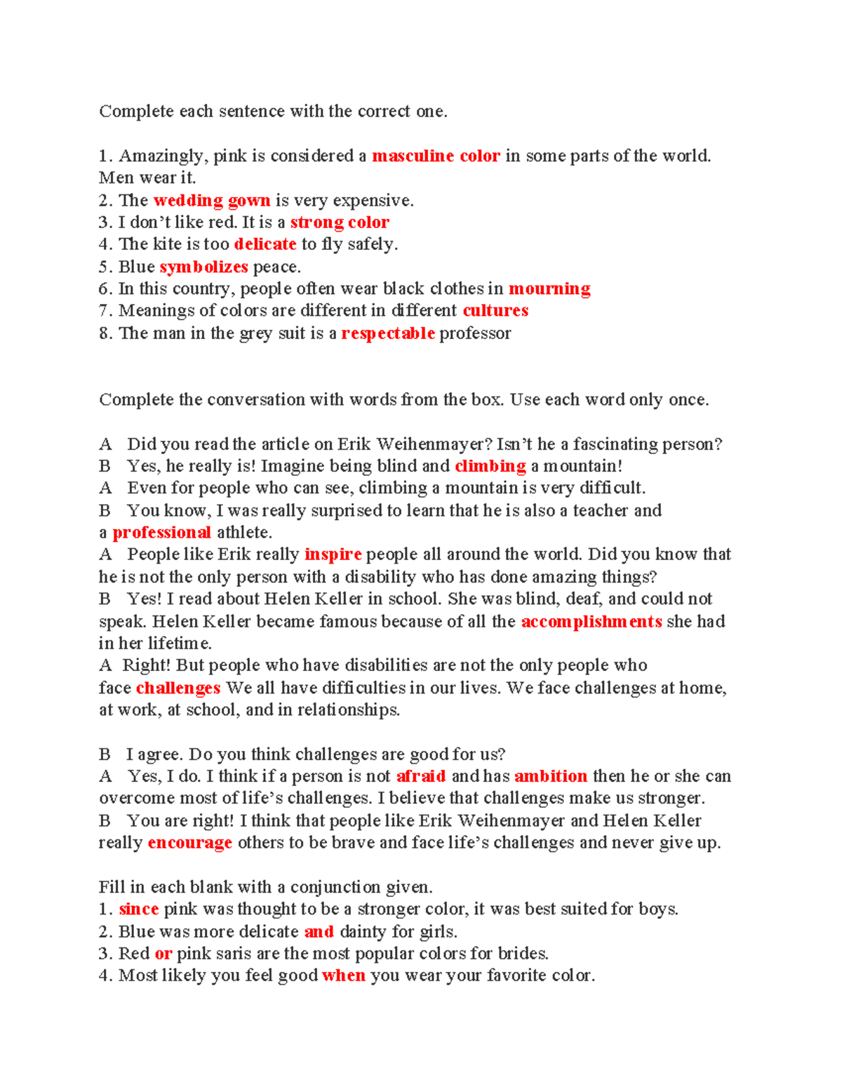 EG09 Lesson Notes on Color Symbolism and Business Etiquette - Studocu