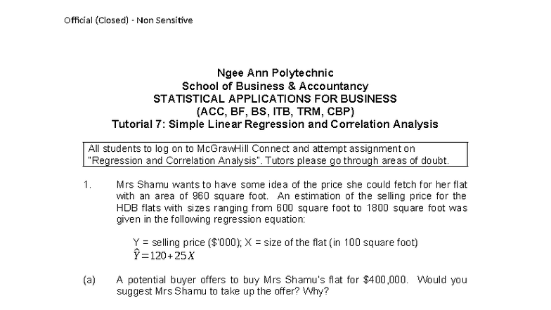 Tutorial 7: Simple Linear Regression & Correlation Analysis (ACC, BF ...