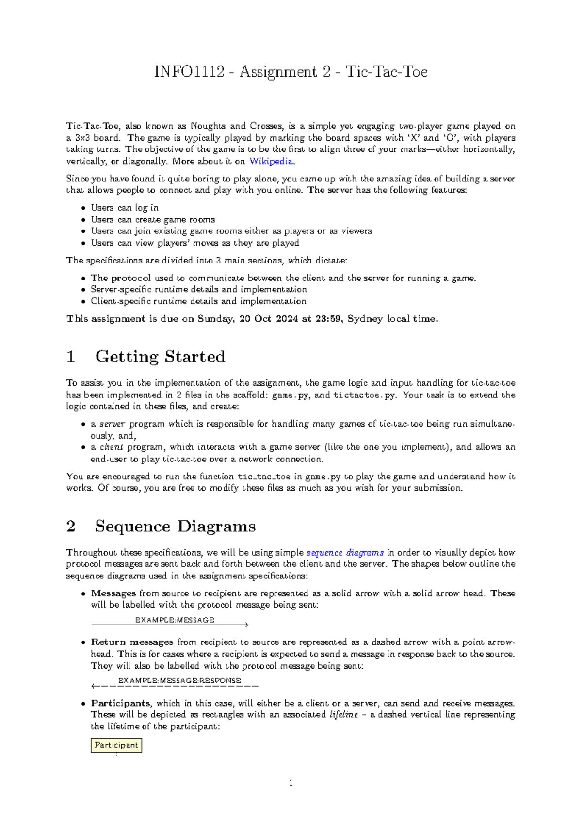 INFO1112 A2 - Latest assignment details and specs. - INFO1112 ...