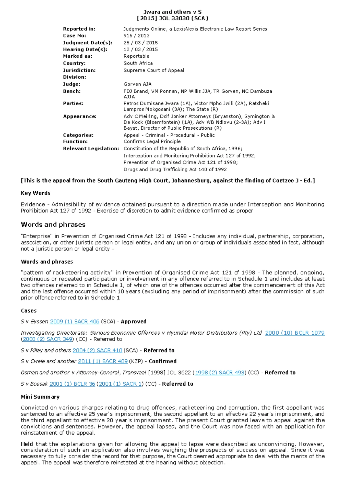 Basic Conditions of Employment Act 75 of 1997 (BCEA) Overview and ...