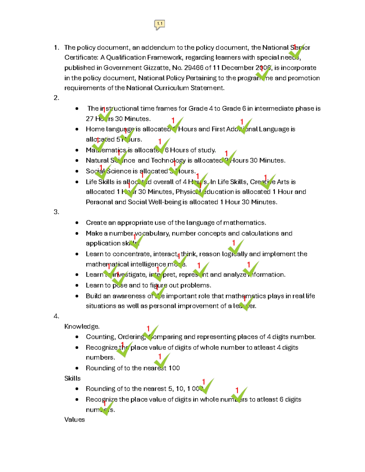 NSC Curriculum Policy Notes for Grades 4-6 - Rorisang Modisane 14593905 ...