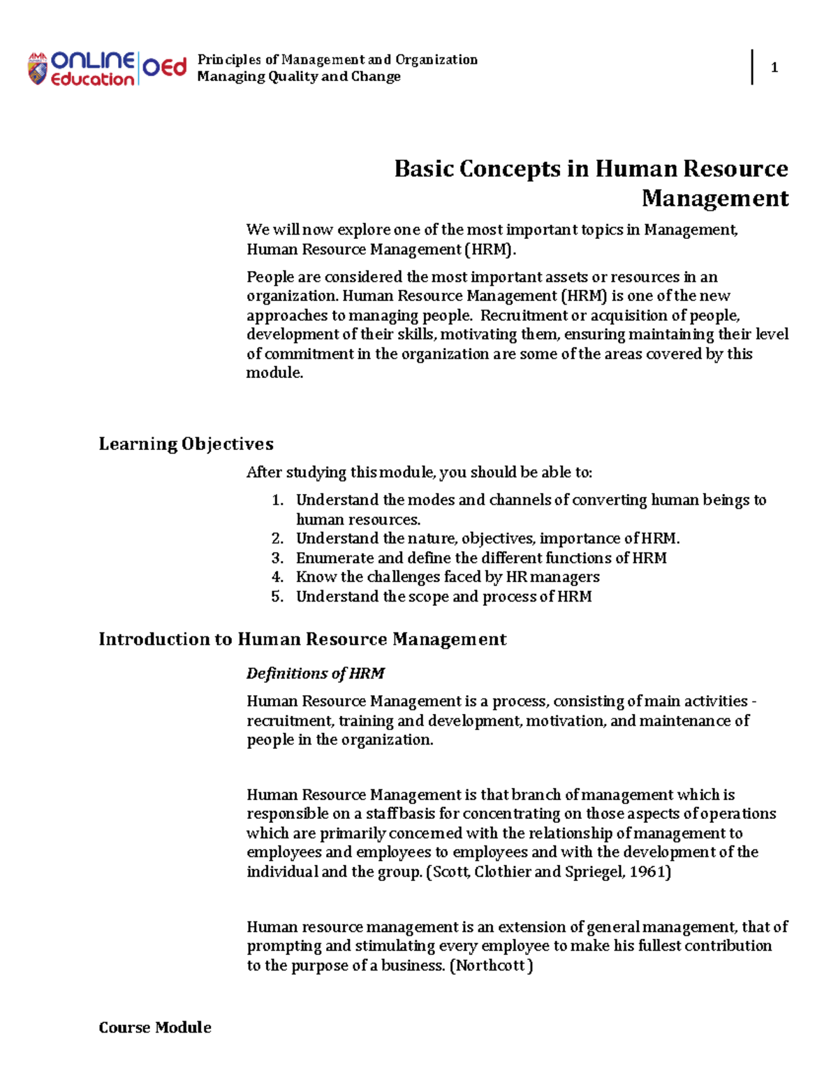 W11 Lesson 9 - Fundamentals of Human Resource Management - Studocu