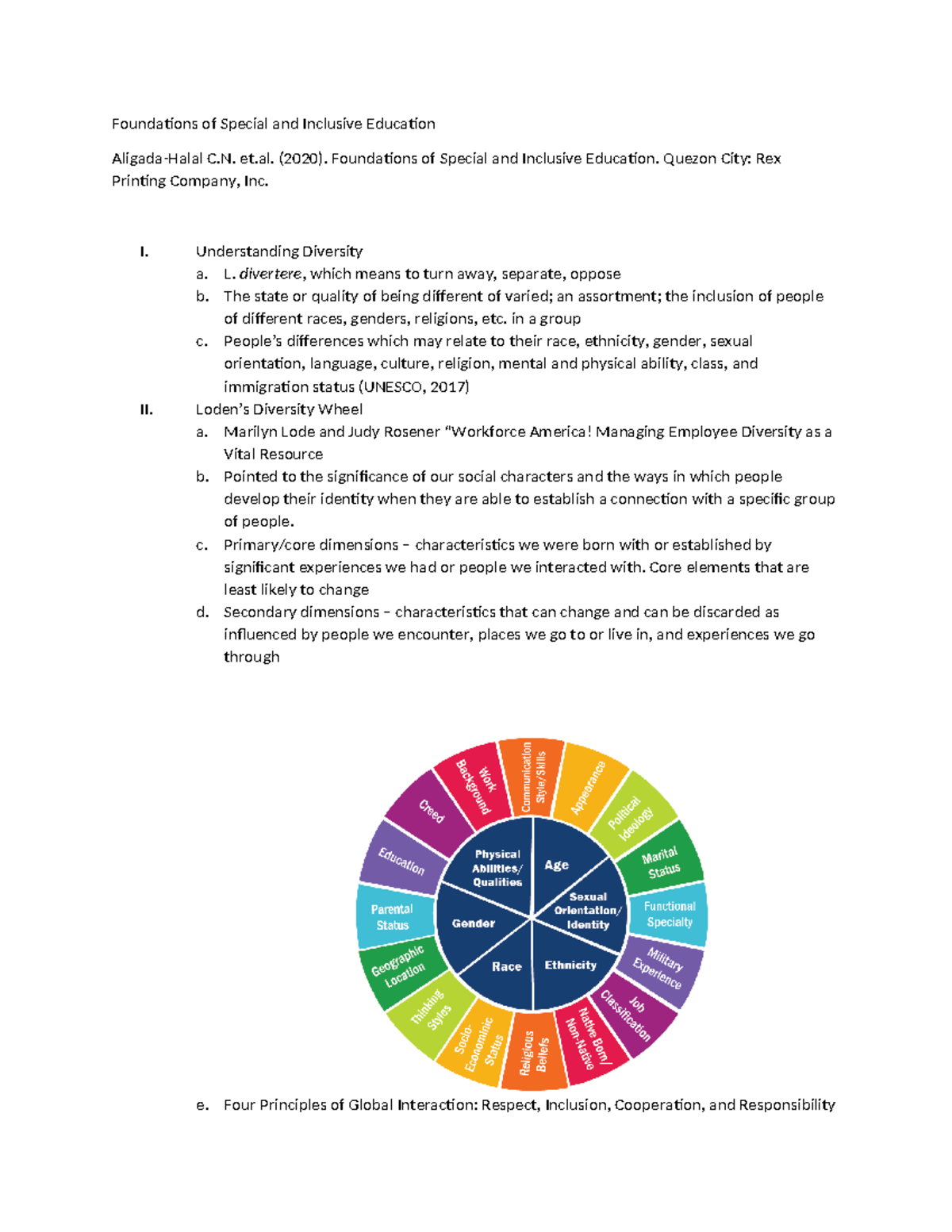 Foundations of Special and Inclusive Education: Key Concepts Explained - Studocu