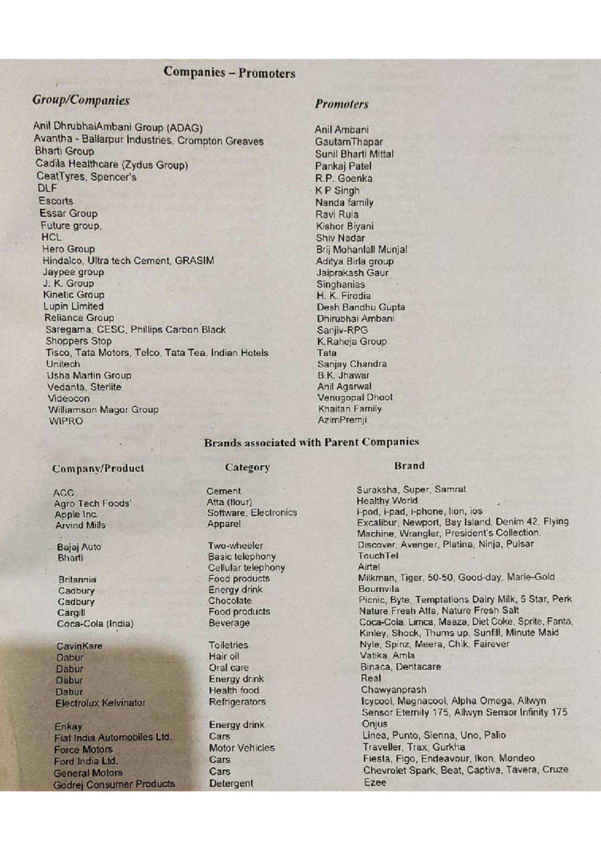 Companies (Brands, Taglines, CEOs) - Anil Dhrubhai Ambani Group and ...