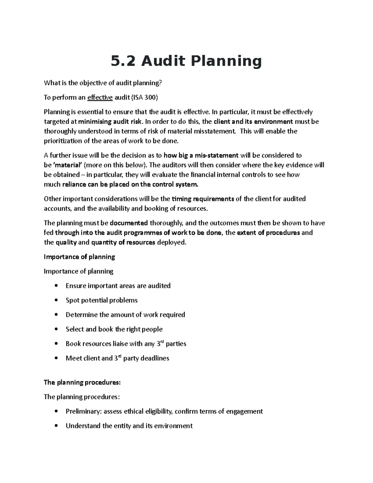 4.1 Internal Audit - Lecture notes 4-8 - 4 Internal Audit Introduction ...