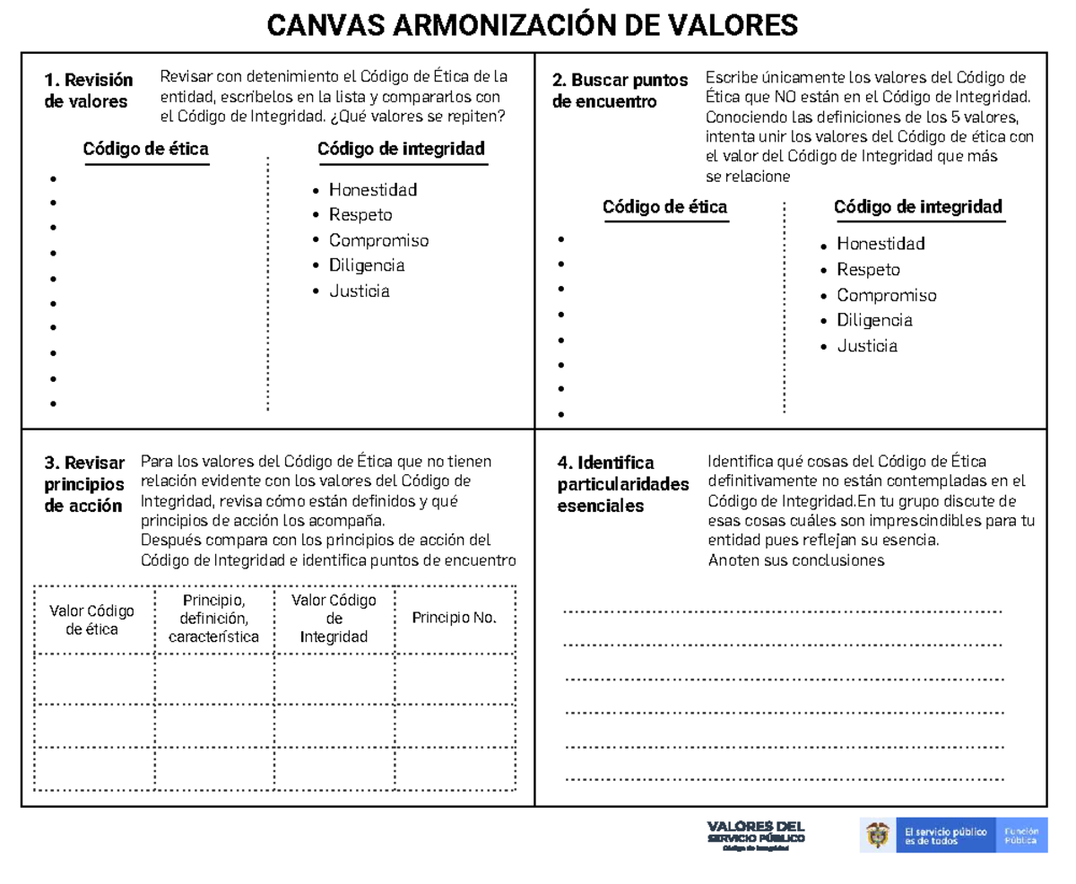 Matriz de Armonización de Valores: Ética vs. Integridad - Studocu