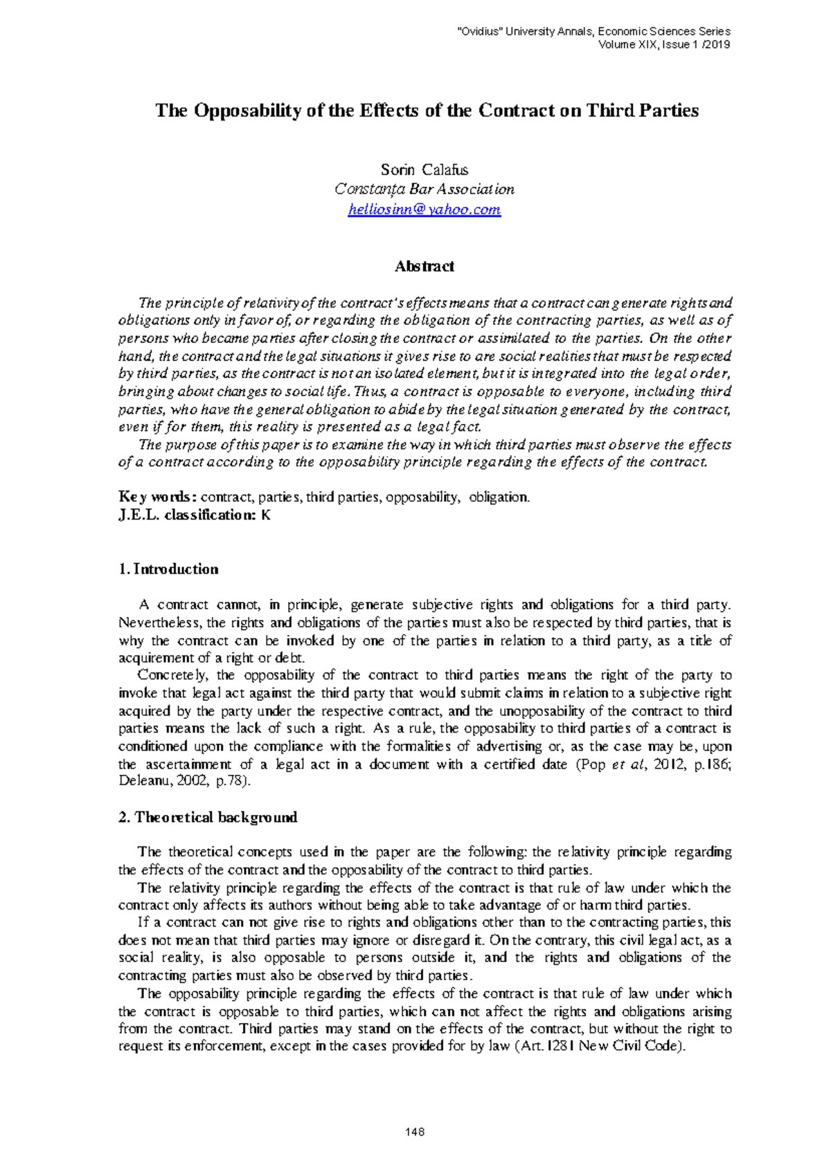 3-2 - jjiiiiiikkjjnmm - The Opposability of the Effects of the Contract ...