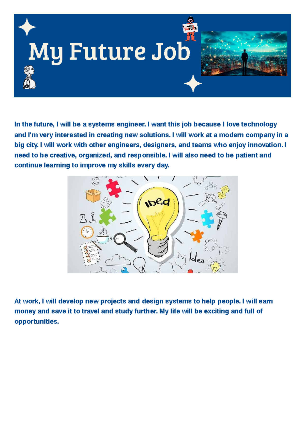 Future Career Aspirations: Becoming a Systems Engineer - Studocu