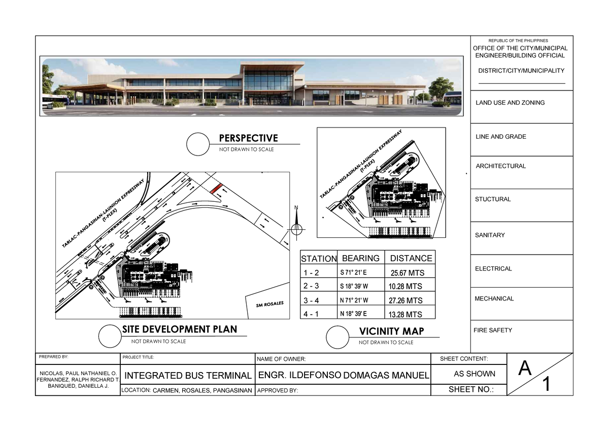 Final PCM Plate A1 - Integrated Bus Terminal Design - Studocu