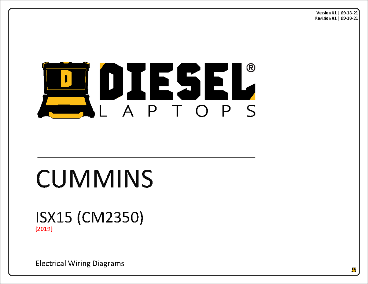 CUMMINS ISX15 (CM2350) Electrical Wiring Diagrams Guide - Studocu